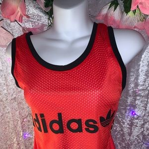 adidas | Tops | Adidas Jersey Tank Top Red | Poshmark